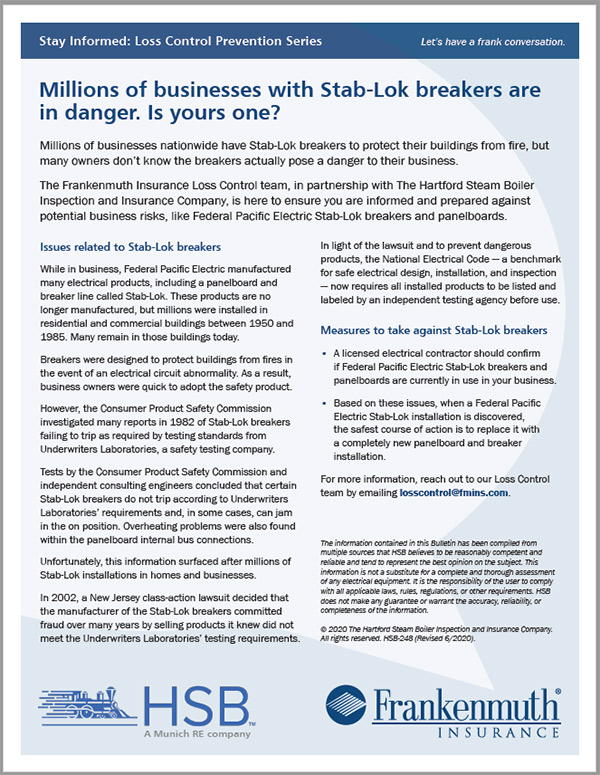 Stay Informed: New Loss Control Series Features the Dangers of Stab-Lok ...